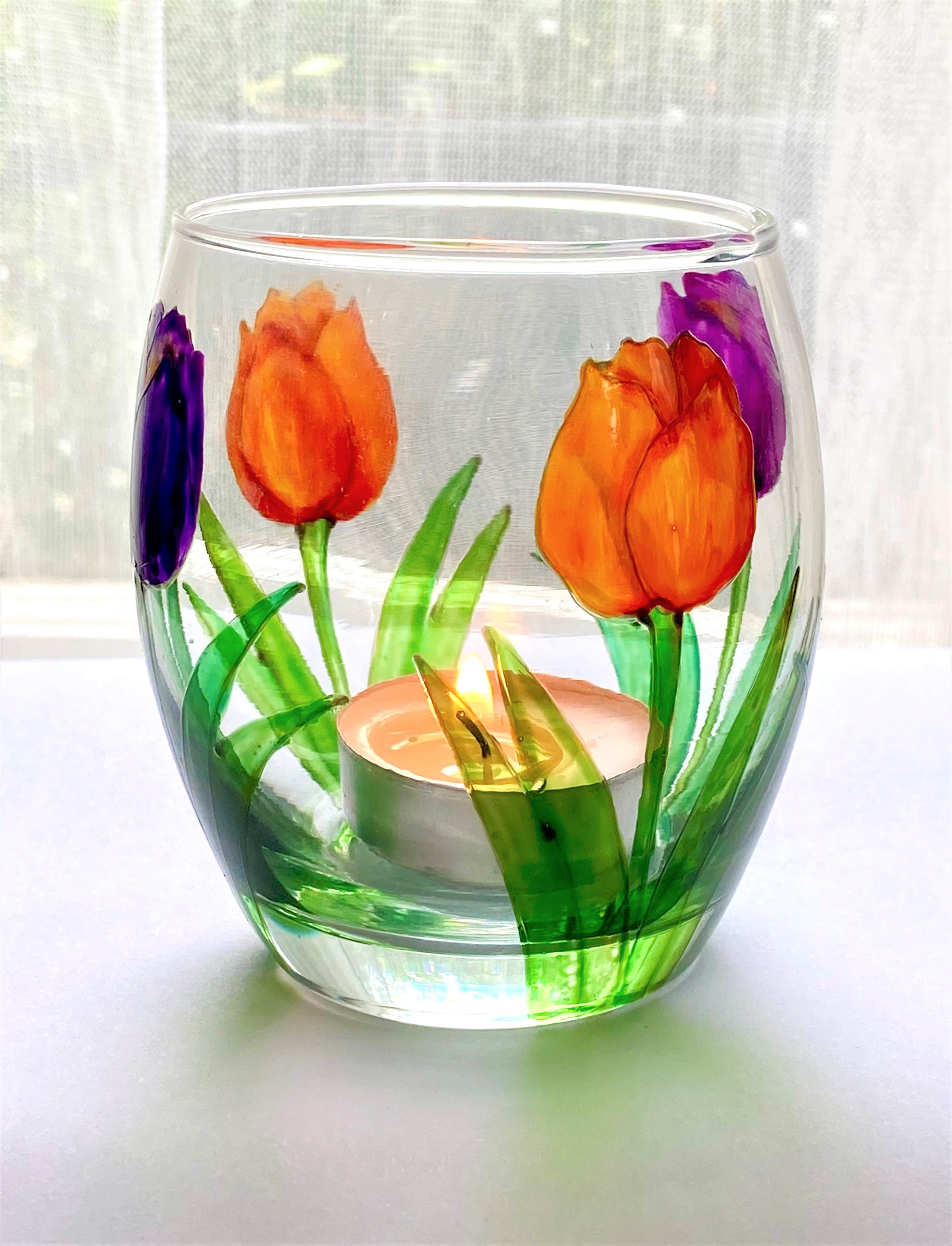 Tea-light holders – Suzanne Gray Glass